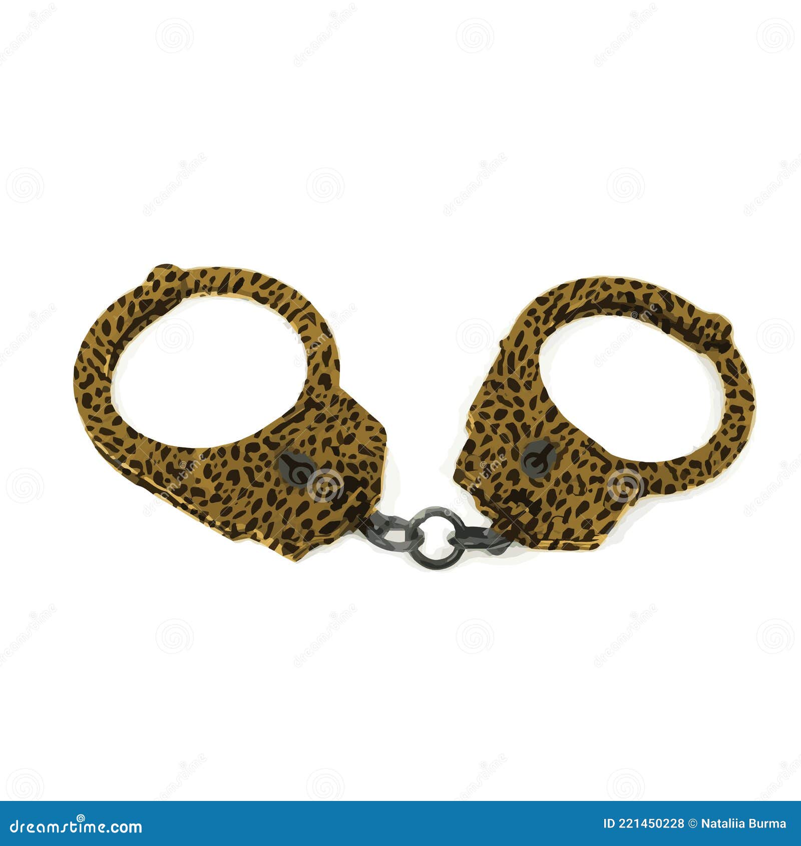 Vector Illustration of Handcuffs. a Logo Design Element for a ...