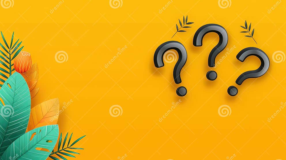 Vector Illustration of a Handdrawn Question Mark Banner Design for ...
