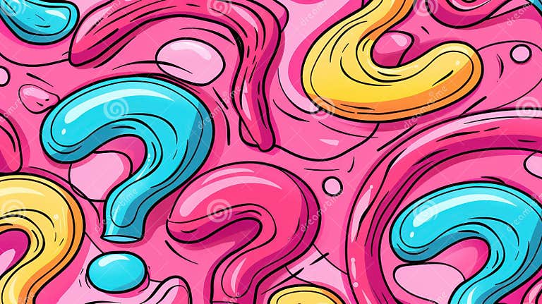 Vector Illustration of a Handdrawn Question Mark Banner Design for ...