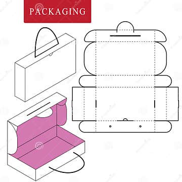 Vector Illustration of Handle Box. Stock Illustration - Illustration of ...