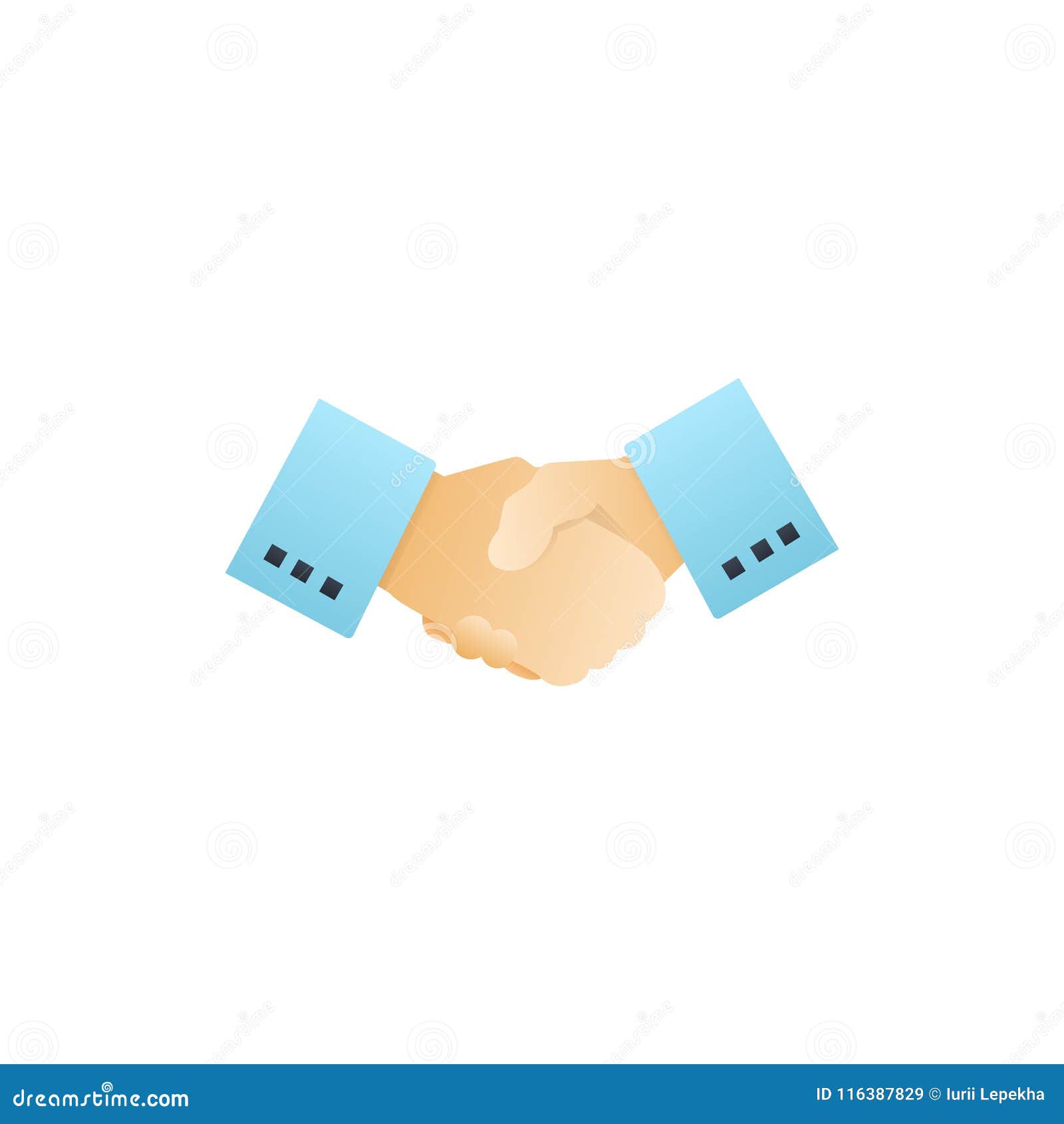 Vector Illustration of Handshake for Business and Presentation Stock ...