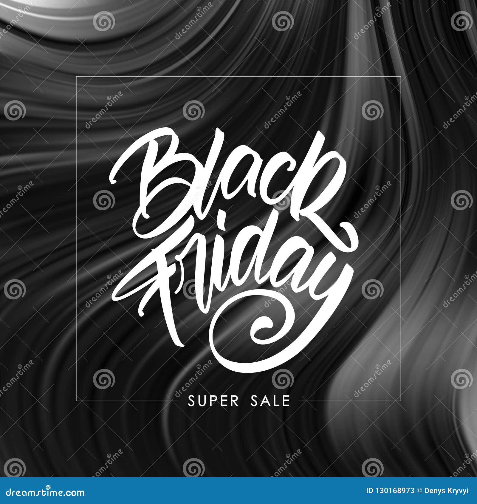 Vector Illustration: Handwritten Calligraphic Type Lettering of Black ...