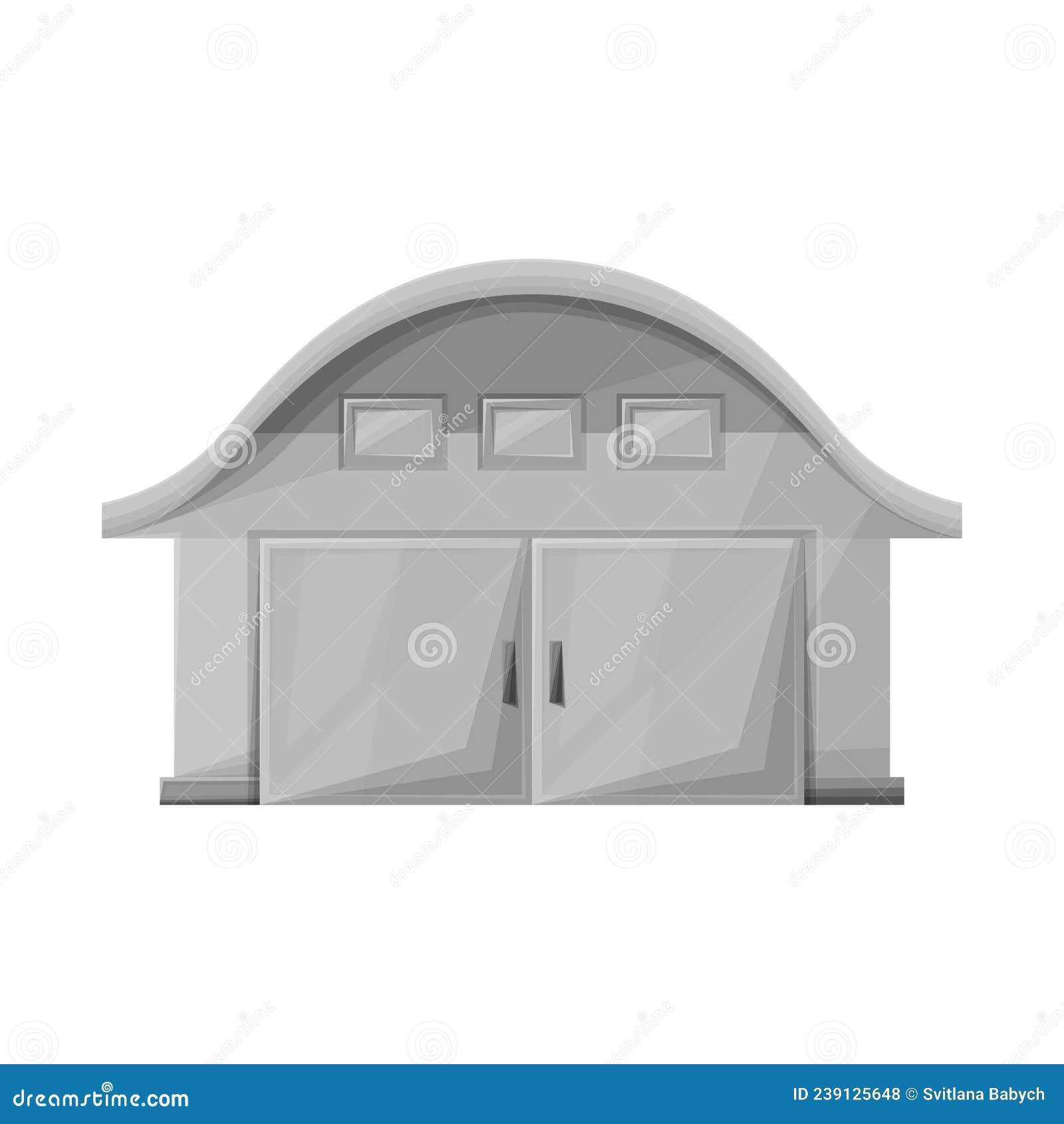 Vector Illustration of Hangar and Shed Symbol. Web Element of Hangar ...