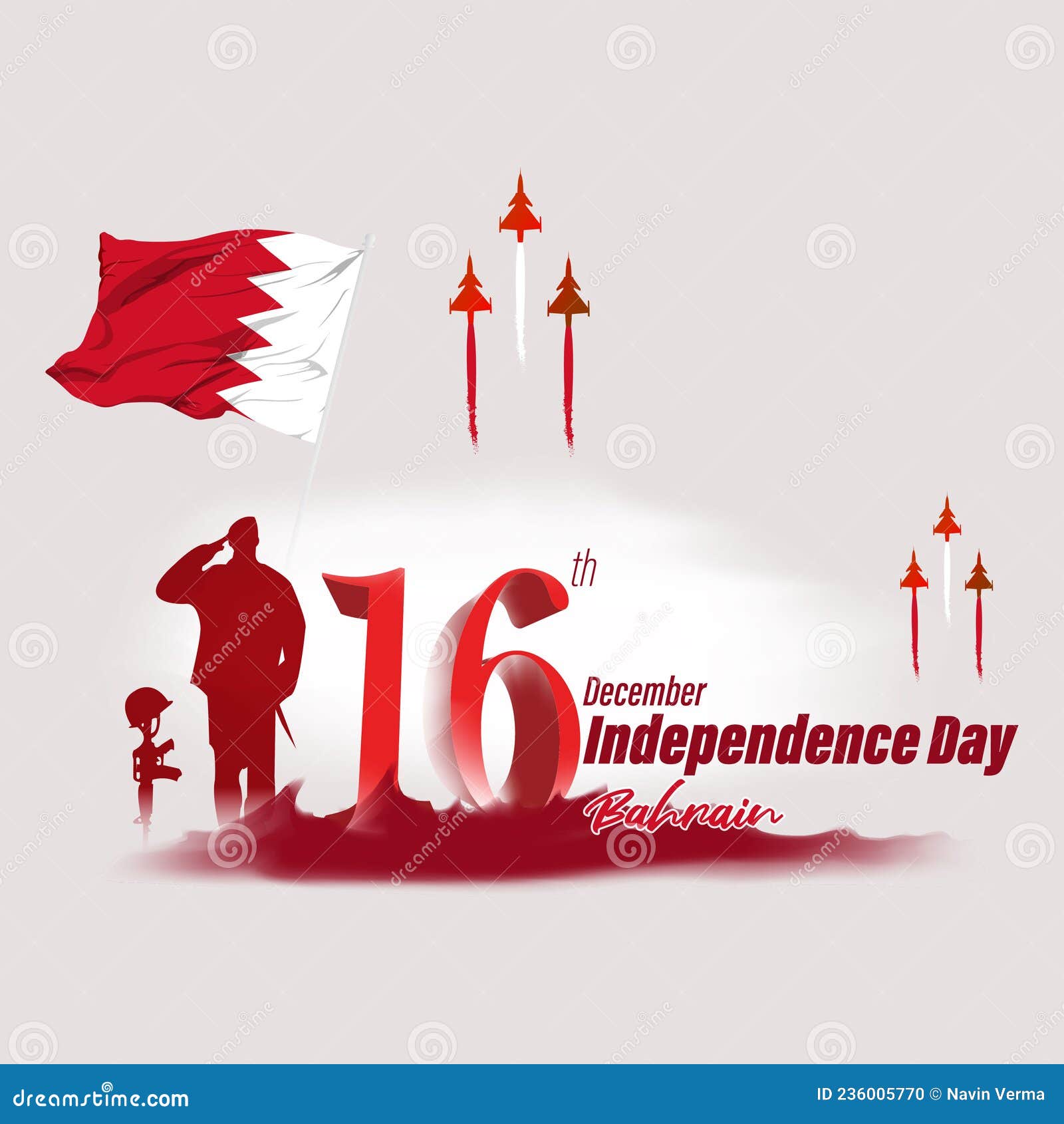 Vector Illustration of Happy Bahrain Independence Day Stock Vector ...