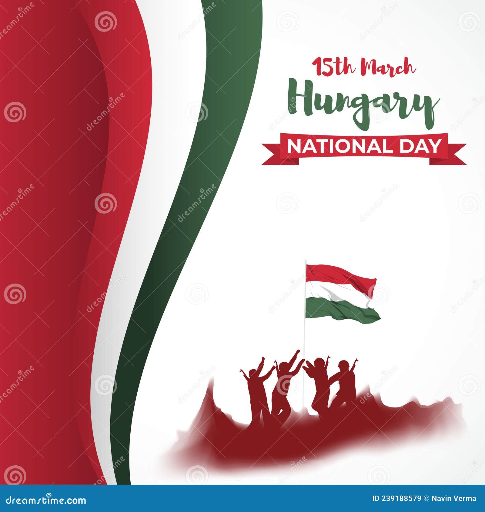 Vector Illustration for Happy Hungary National Day Stock Vector ...
