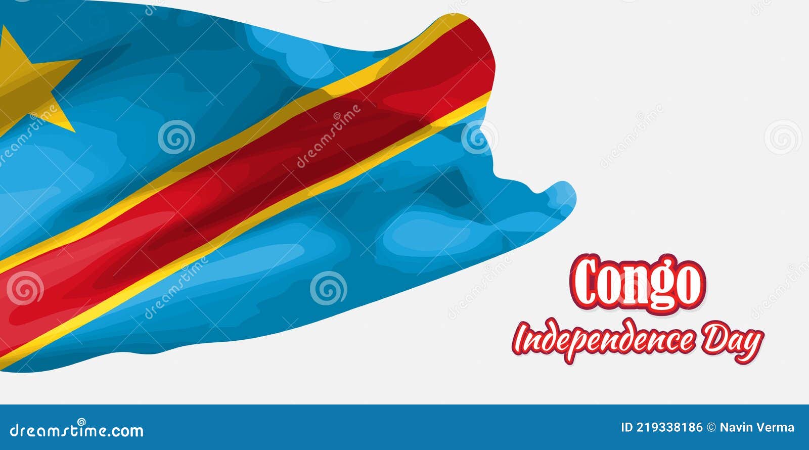 Vector Illustration for Congo Happy Independence Day. Stock Vector ...