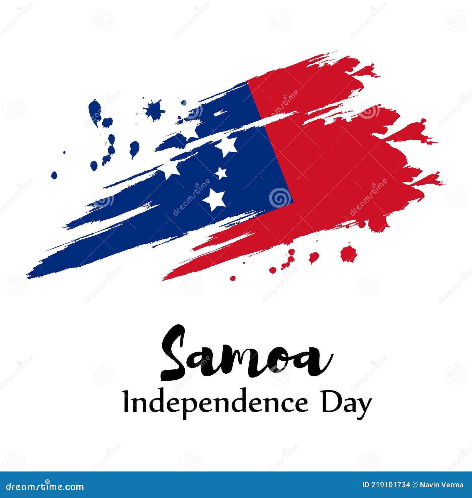 Vector Illustration for Happy Independence Day Samoa Stock Vector ...