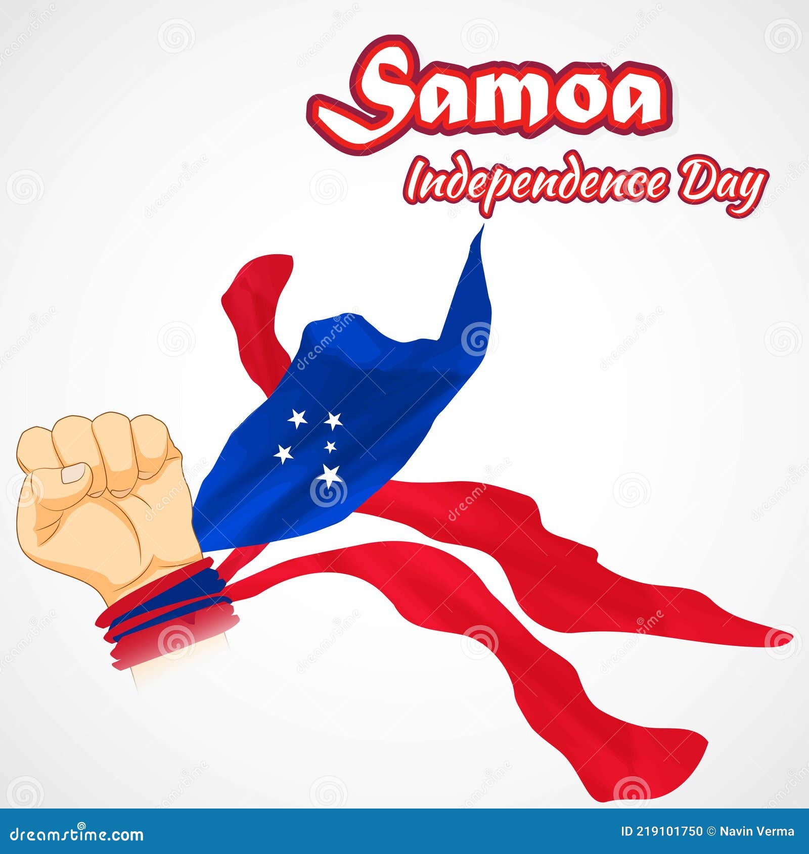 Vector Illustration for Happy Independence Day Samoa Stock Vector ...