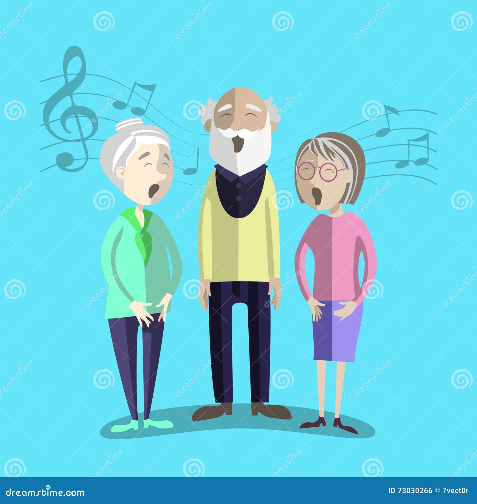 Happy Senior School Students - Cartoon People Characters Isolated ...