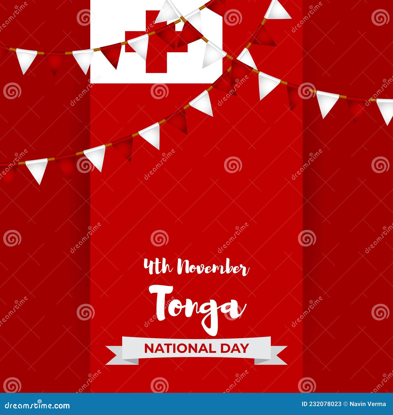 Vector Illustration of Happy Tonga National Day Stock Vector ...