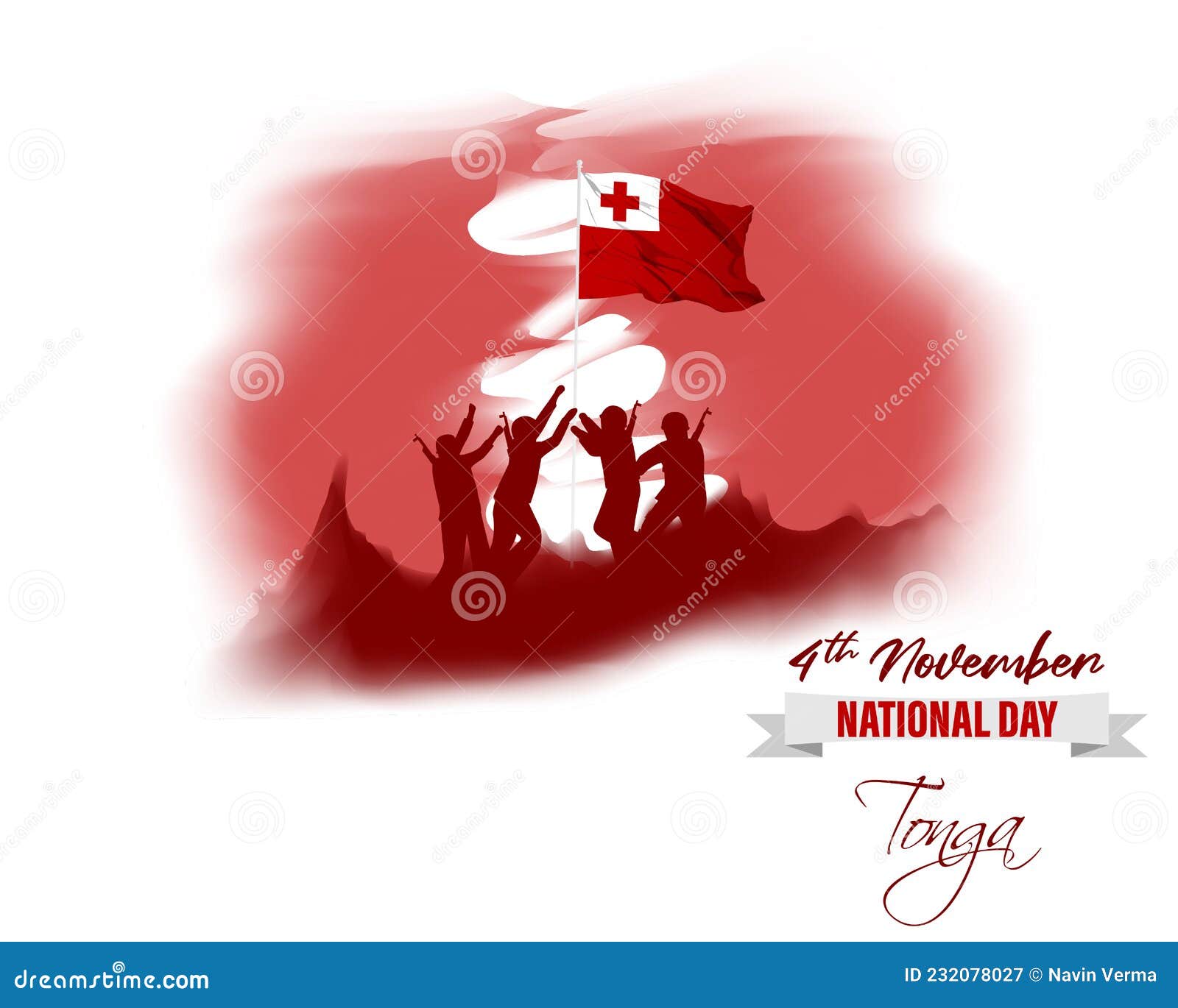 Vector Illustration of Happy Tonga National Day Stock Vector ...