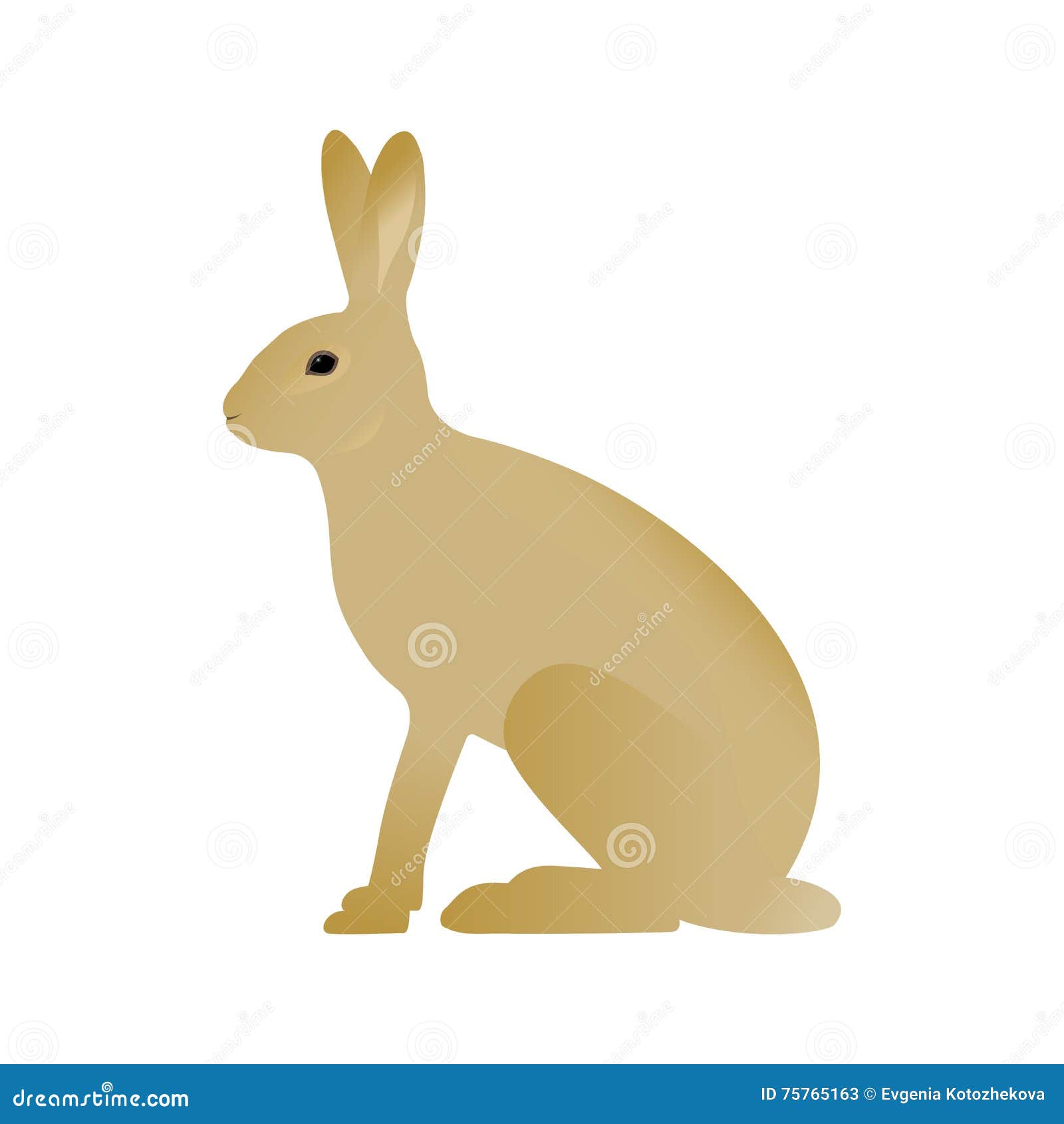 Illustration Of Hare Princess With Magic Wand And Butterfly. Vector ...