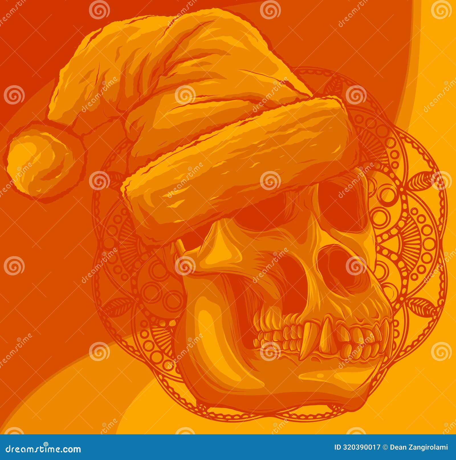 Vector Illustration, Head Chimpanzee Skull in a Cap Stock Vector ...