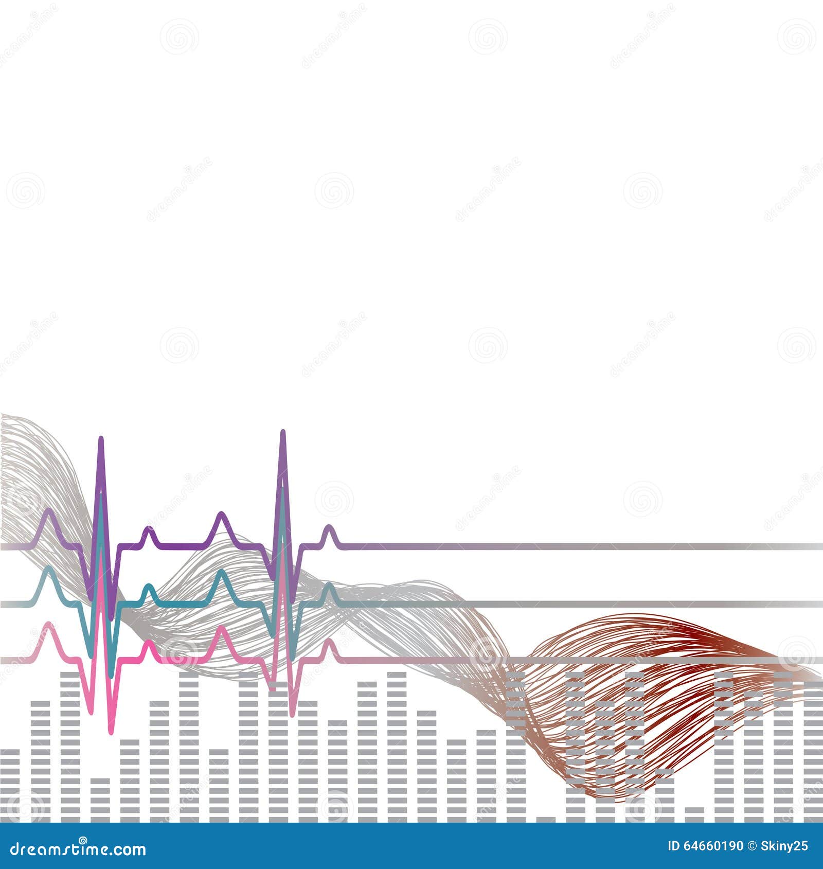 Vector Illustration Heart Rhythm Ekg . Stock Vector - Illustration of ...