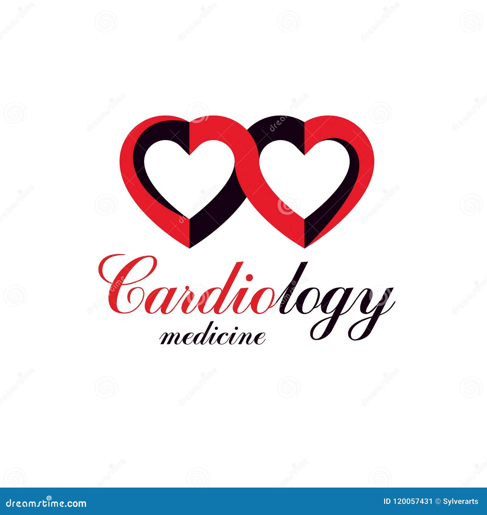 Vector Illustration of Heart Shape. Cardiovascular System Diseases ...