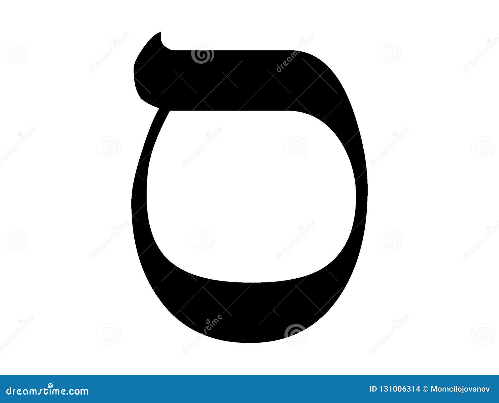 Hebrew Alphabet Letter Samekh Stock Vector - Illustration of israel ...