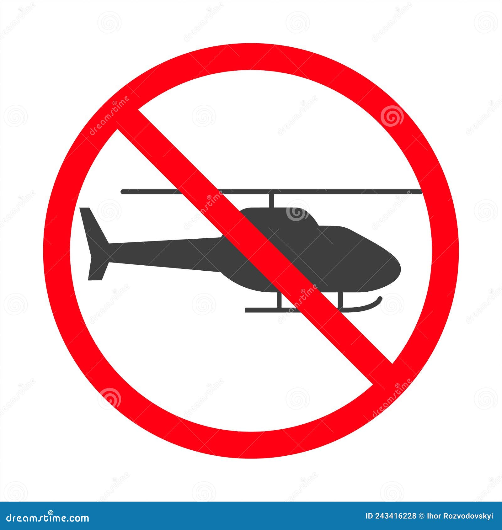 Vector Illustration of Helicopter Icon Ban. EPS 10 Stock Vector ...