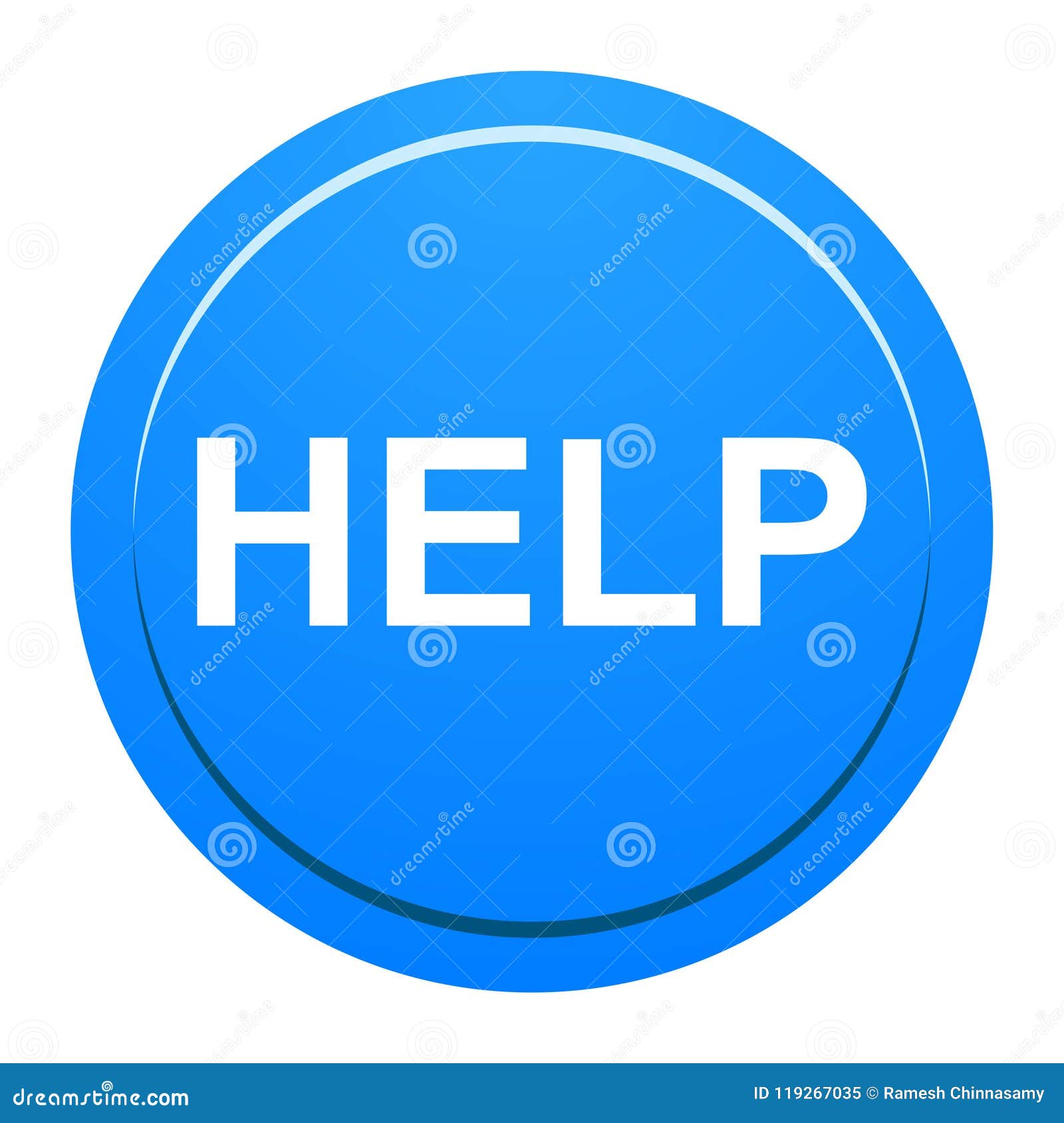 Help button stock vector. Illustration of abstract, customers - 119267035