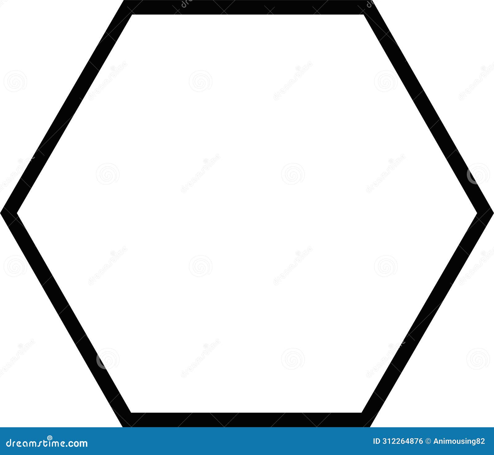 Vector Illustration Hexagonal Geometry Shape Stock Vector ...