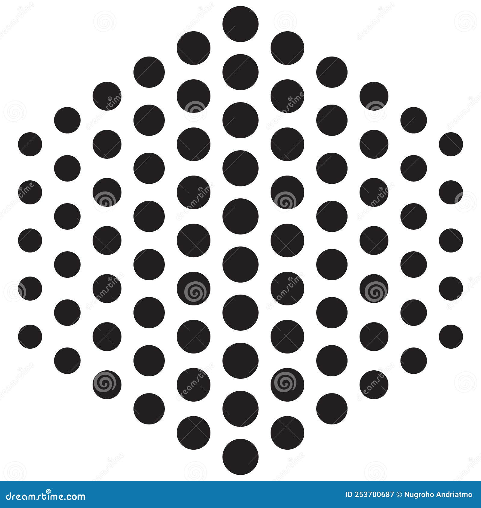 Hexagonal dots stock vector. Illustration of design - 253700687
