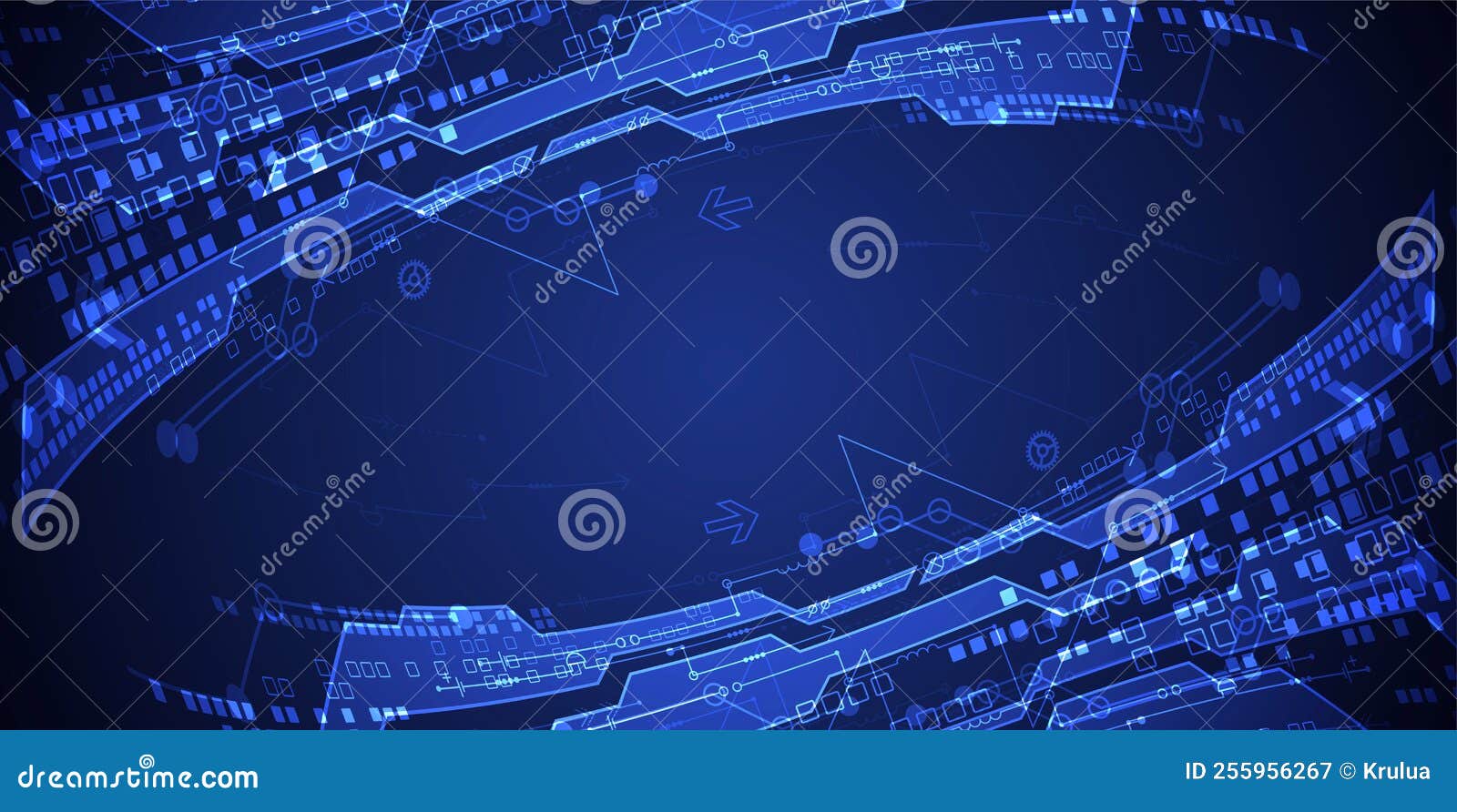 Hi-tech Digital Technology and Engineering Background Stock Vector ...