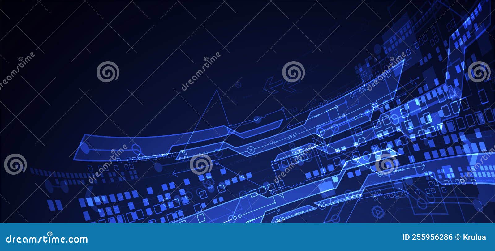 Hi-tech Digital Technology and Engineering Background Stock Vector ...