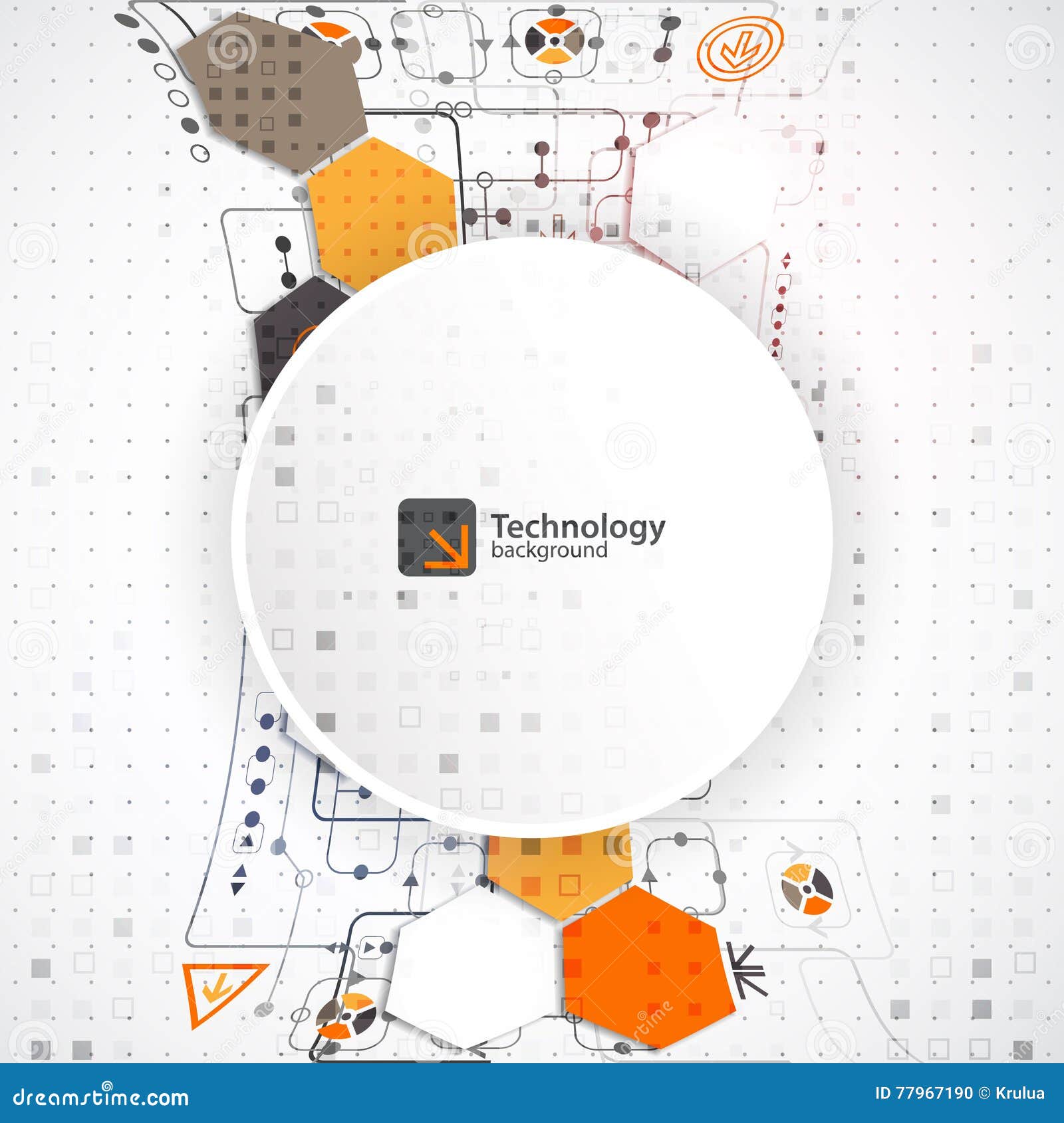 Vector Illustration, Hi-tech Digital Technology and Engineering ...