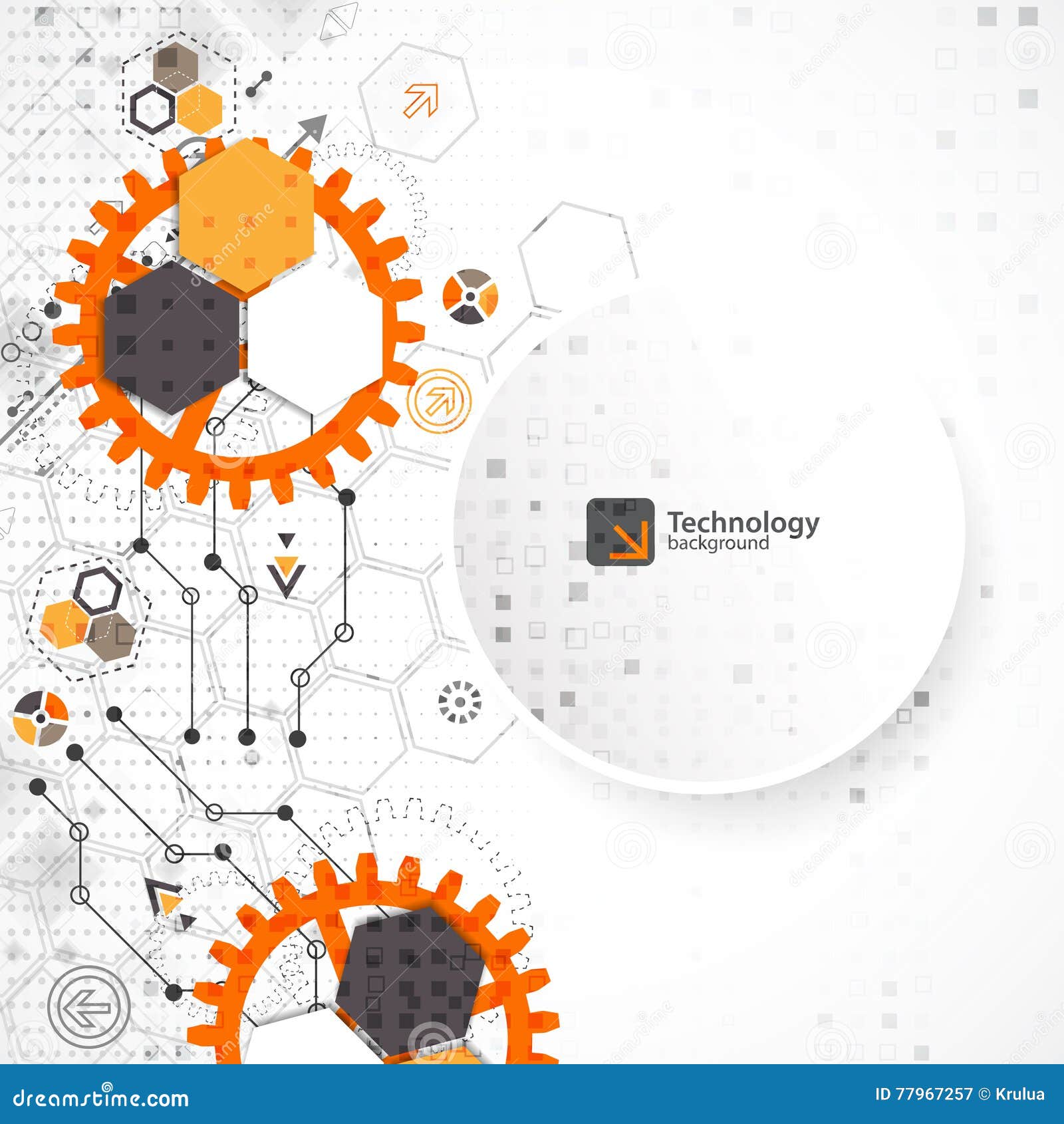 Vector Illustration, Hi-tech Digital Technology and Engineering ...