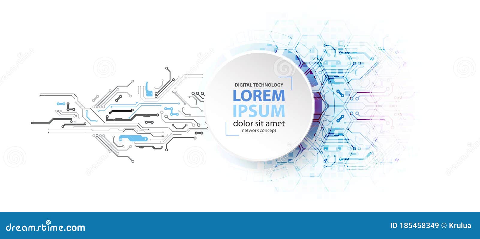 Vector Illustration, Hi-tech Digital Technology and Engineering Theme ...