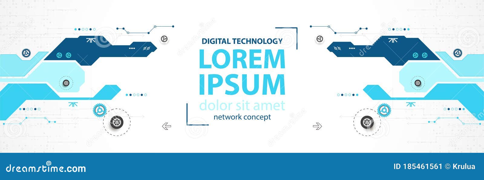 Vector Illustration, Hi-tech Digital Technology and Engineering Theme ...