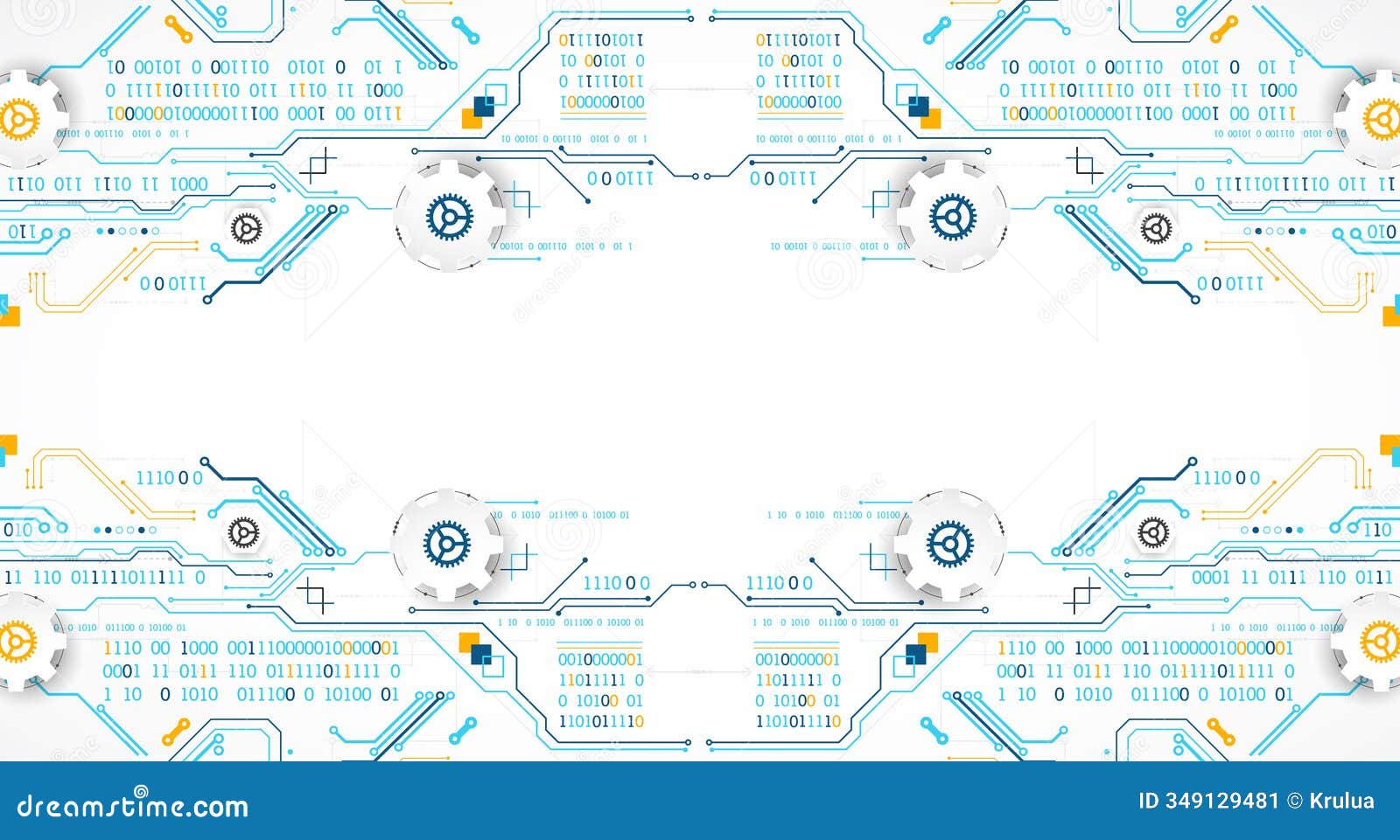 Vector Illustration, Hi-tech Digital Technology and Engineering Theme ...