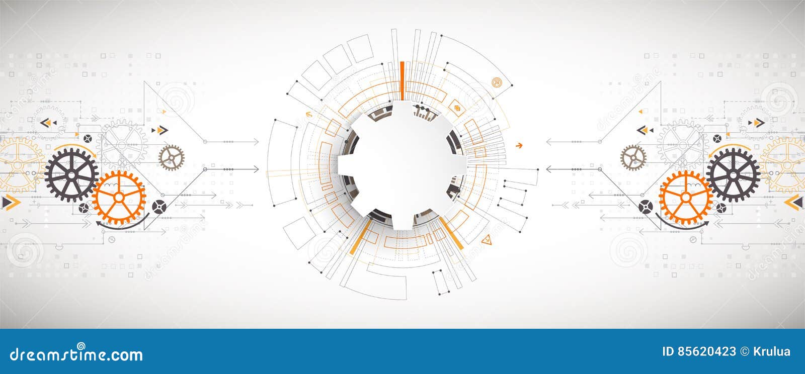 Vector Illustration, Hi-tech Digital Technology and Engineering Stock ...