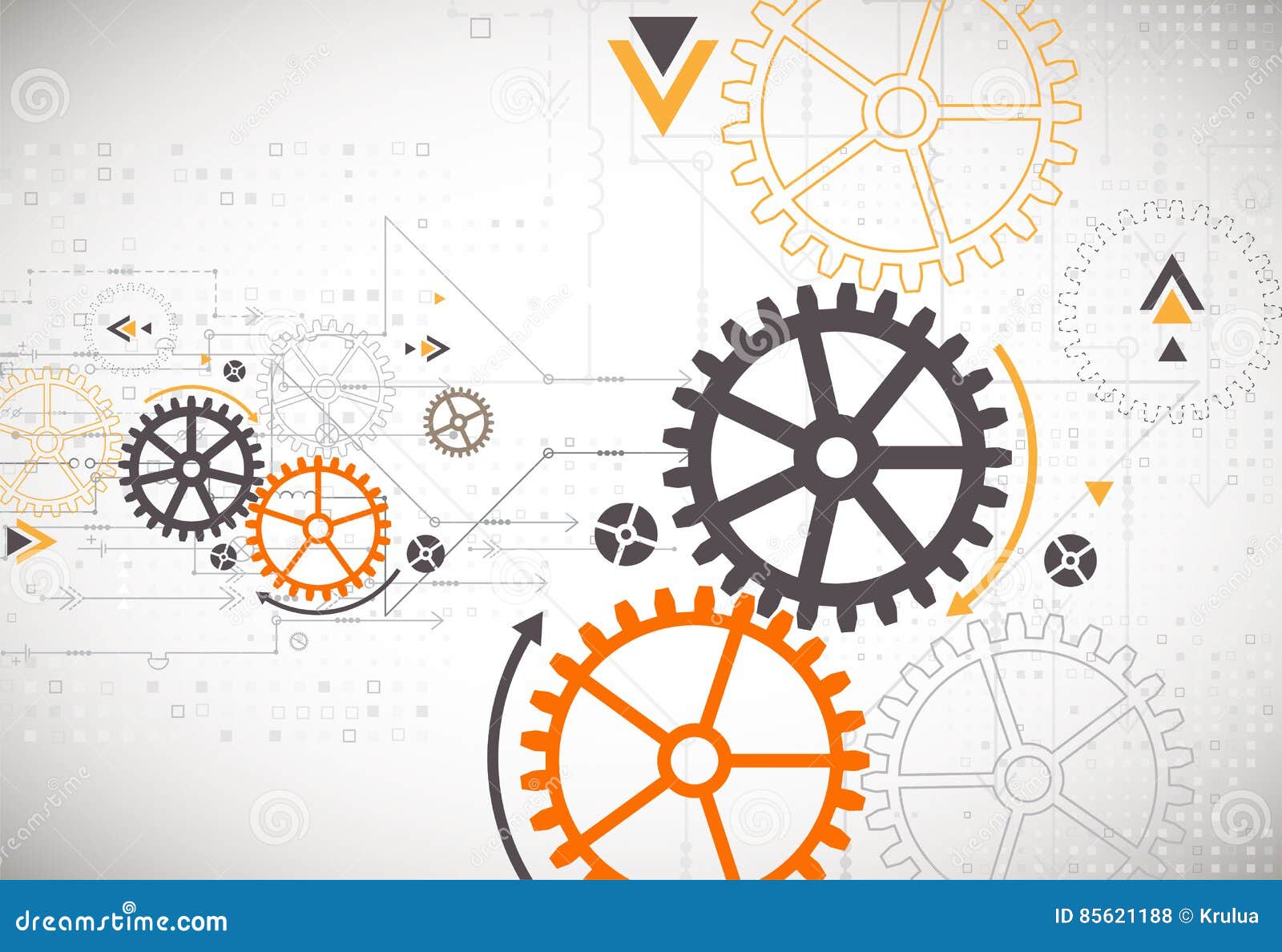 Vector Illustration, Hi-tech Digital Technology and Engineering Stock ...