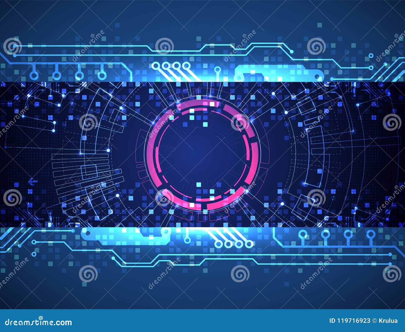 Vector Illustration, Hi-tech Digital Technology and Engineering Stock ...