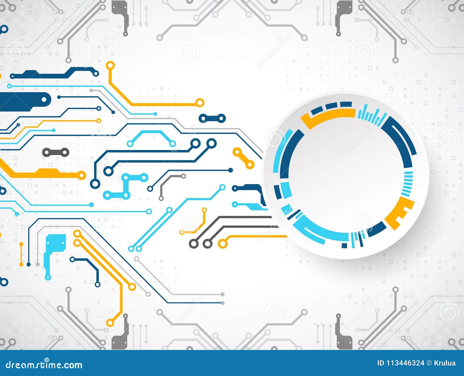 Vector Illustration, Hi-tech Digital Technology and Engineering Stock ...