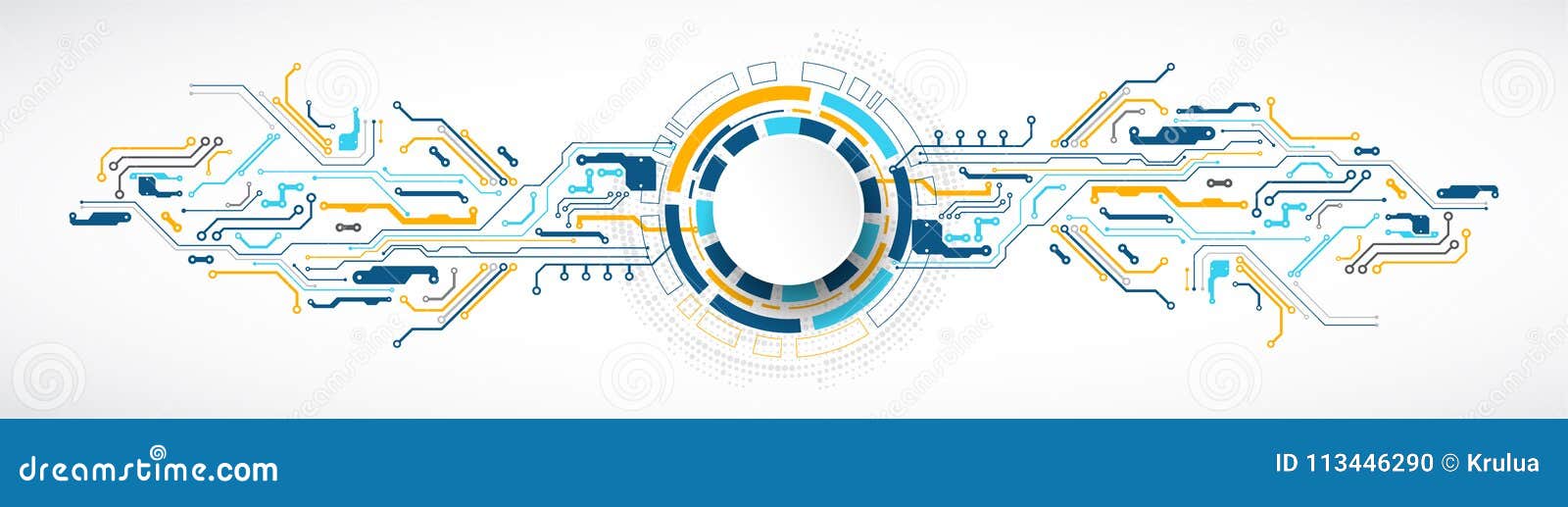 Vector Illustration, Hi-tech Digital Technology and Engineering Stock ...