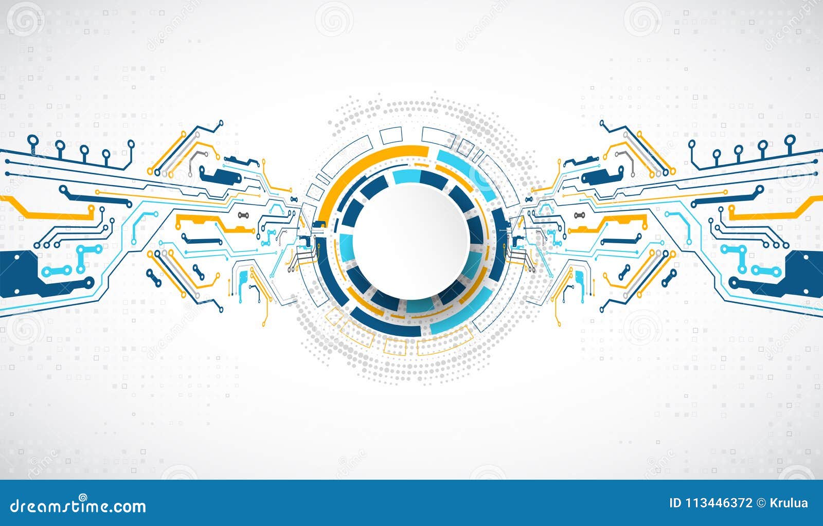 Vector Illustration, Hi-tech Digital Technology and Engineering Stock ...