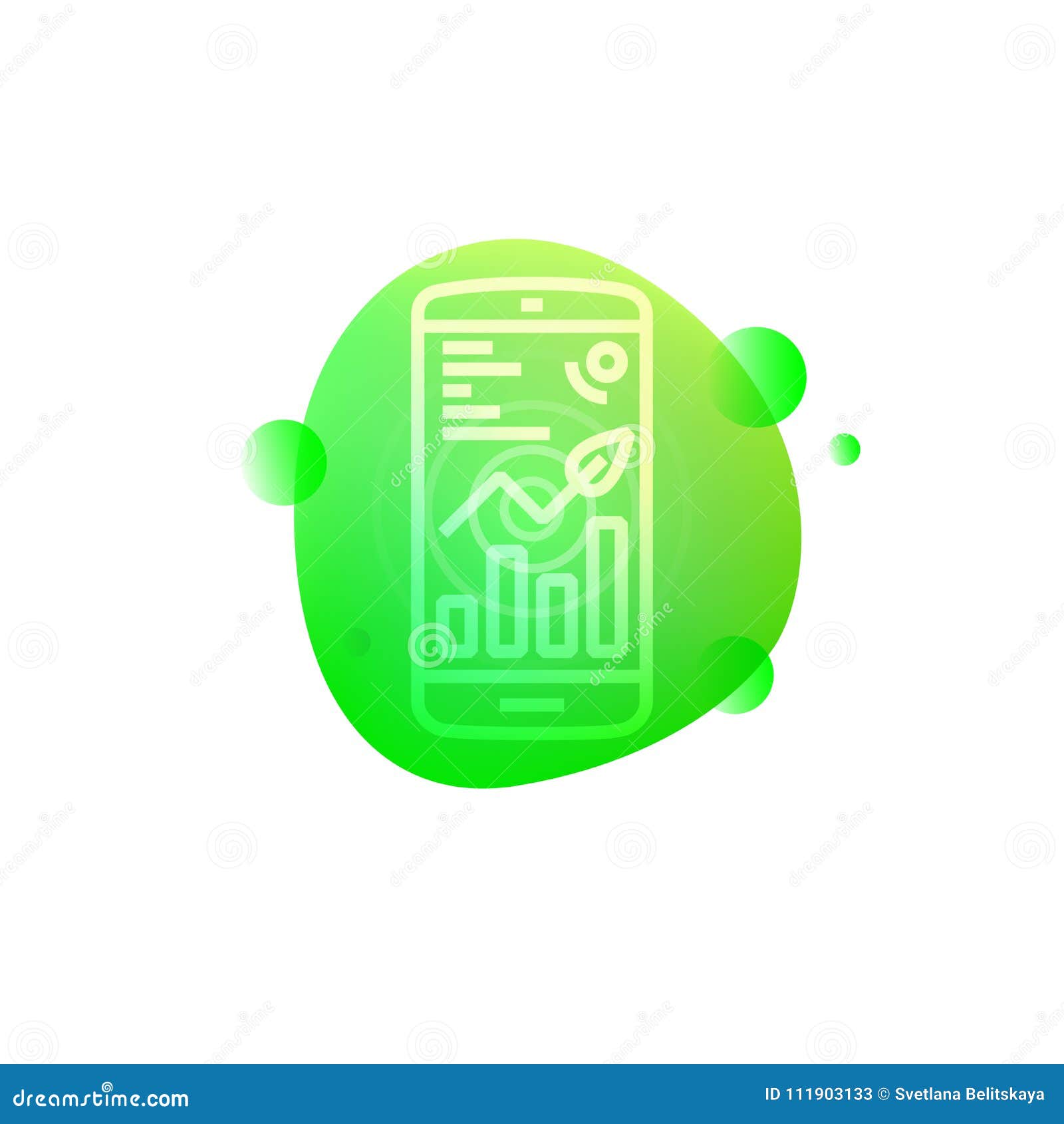 Mobile App Control icon stock vector. Illustration of smartphone ...