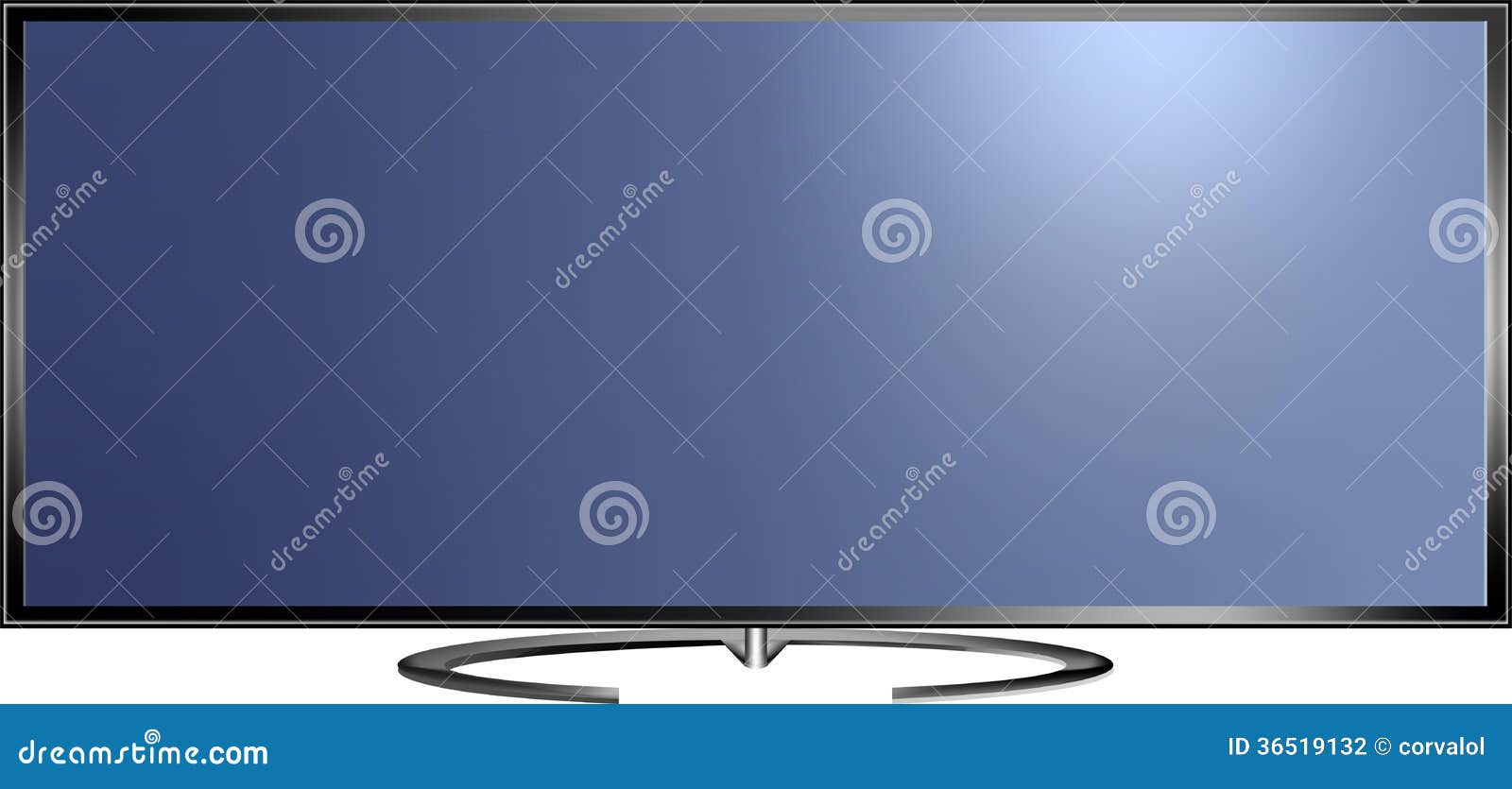 Vector Illustration of High Definition TV Screen Stock Vector ...