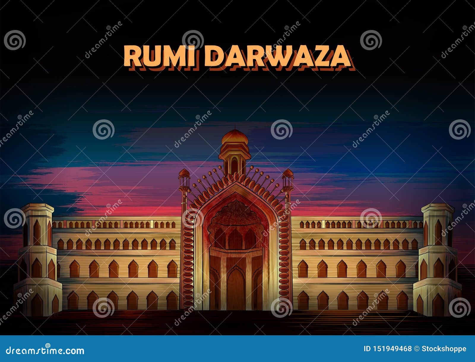 Historical Monument Rumi Darwaza in Lucknow, Uttar Pradesh, India Stock ... Historical Monument Rumi Darwaza in Lucknow, Uttar Pradesh, India Stock ...