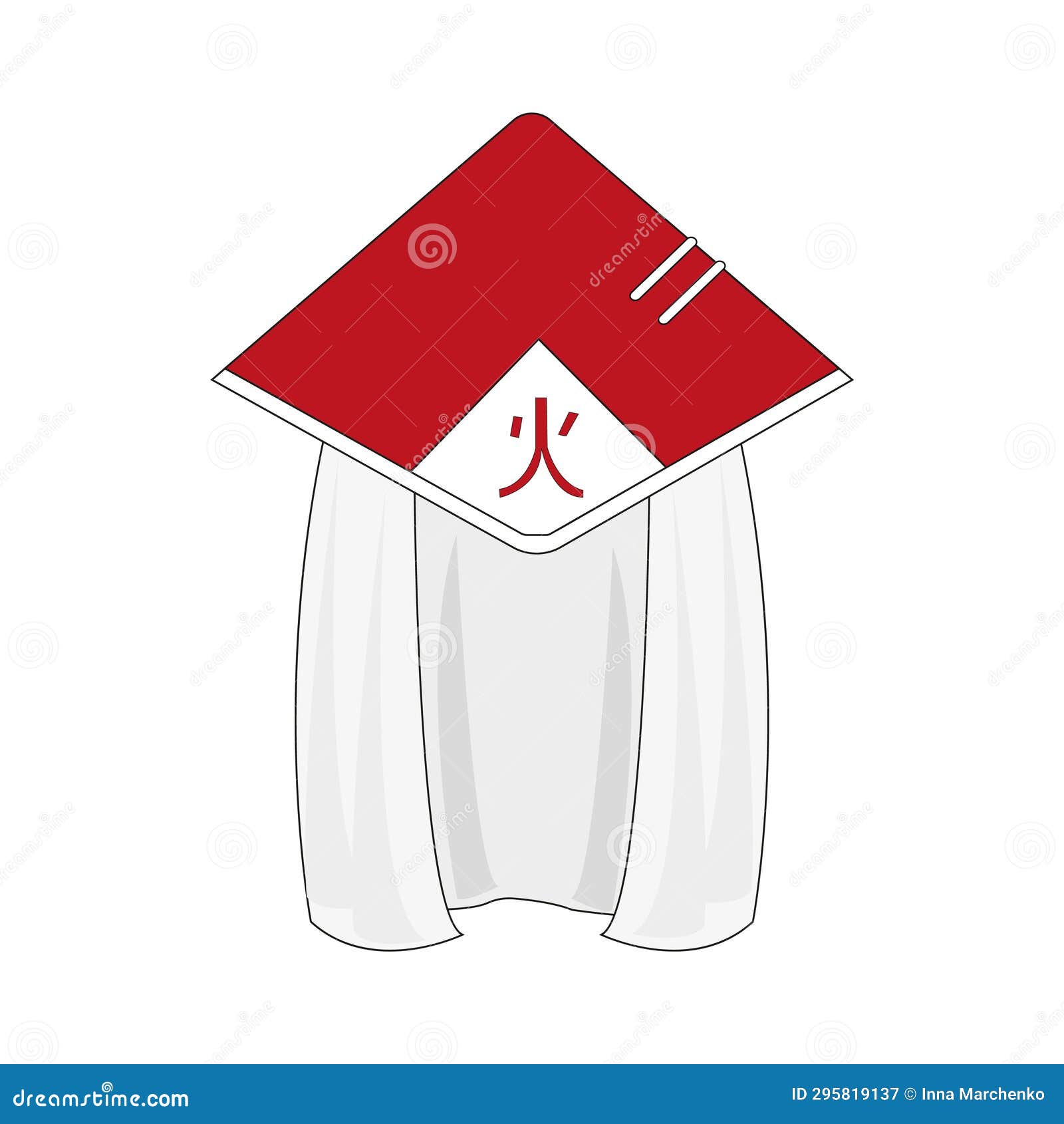 Vector Illustration of Hokage Hat. All Elements are Isolated Stock ...