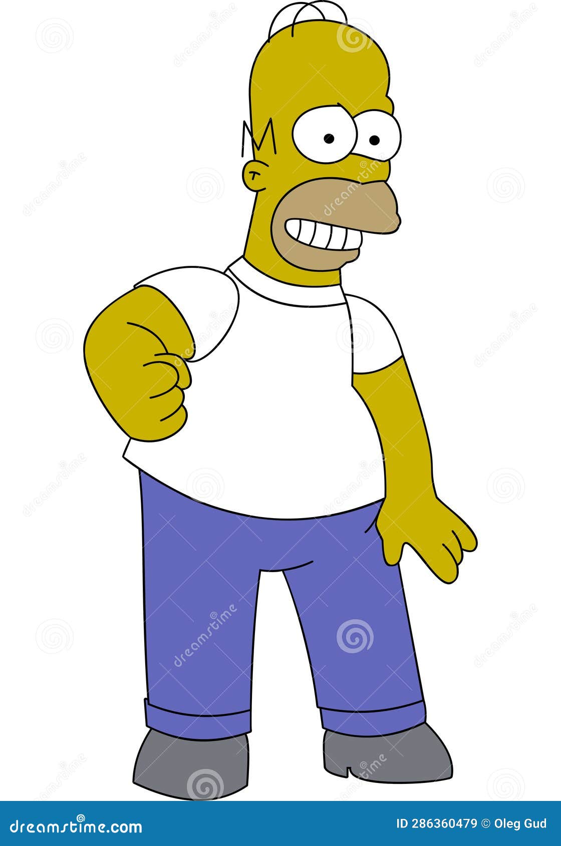 Vector Illustration of Homer Simpson Editorial Stock Image ...