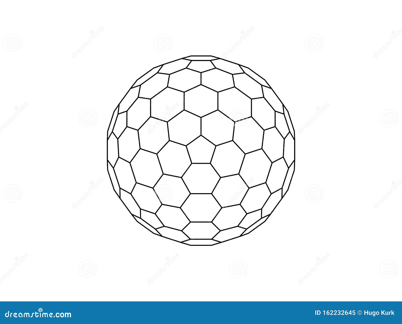 3D Hexagon Sphere Logo Concept Design. Symbol Graphic Template Element ...