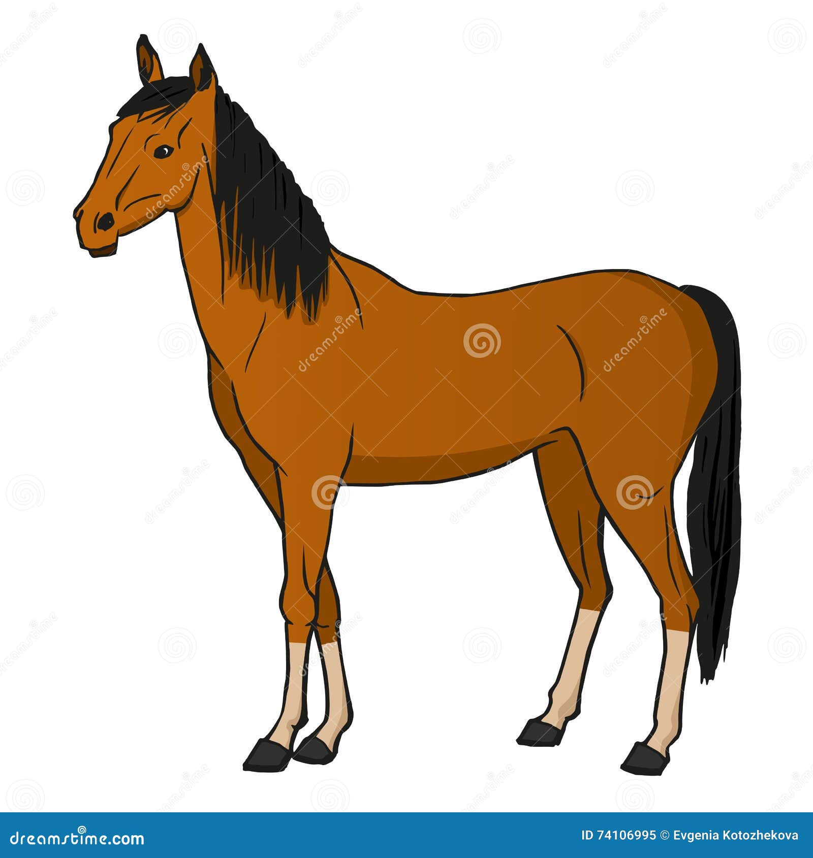 Vector illustration horse stock vector. Illustration of background ...
