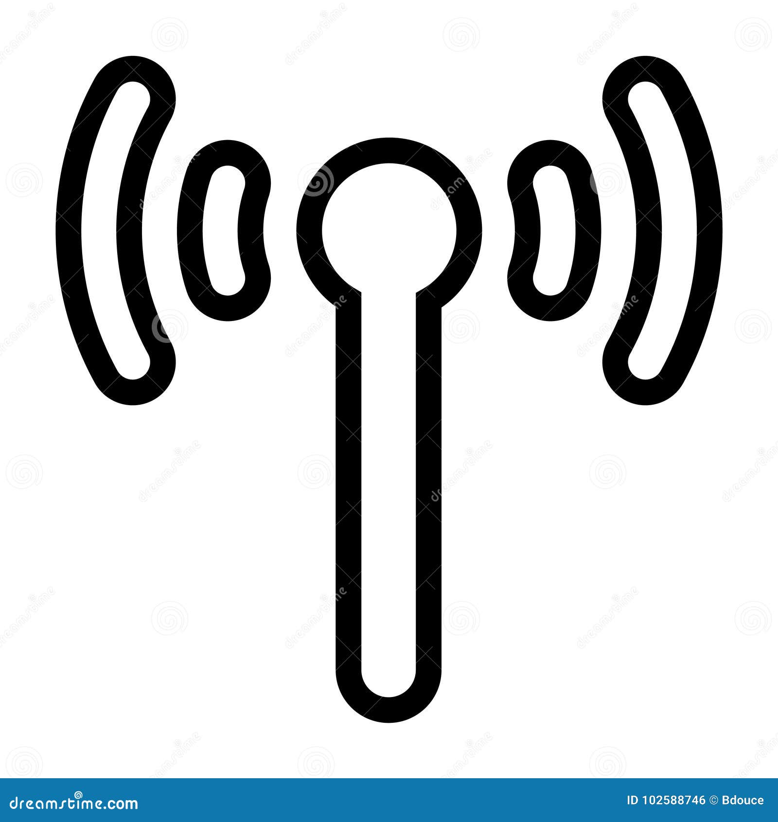 Line Hotspot Icon stock vector. Illustration of internet - 102588746