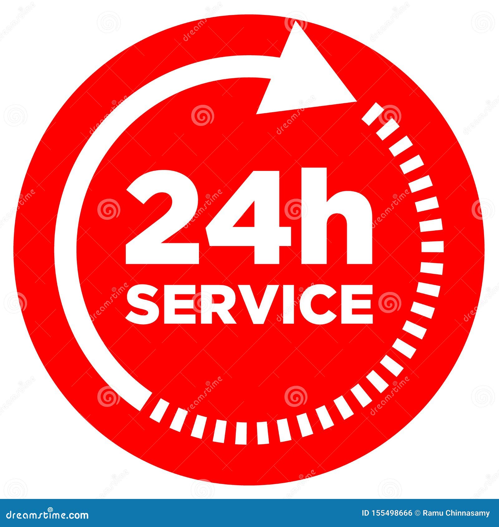 24 hour service stock vector. Illustration of delivery - 155498666