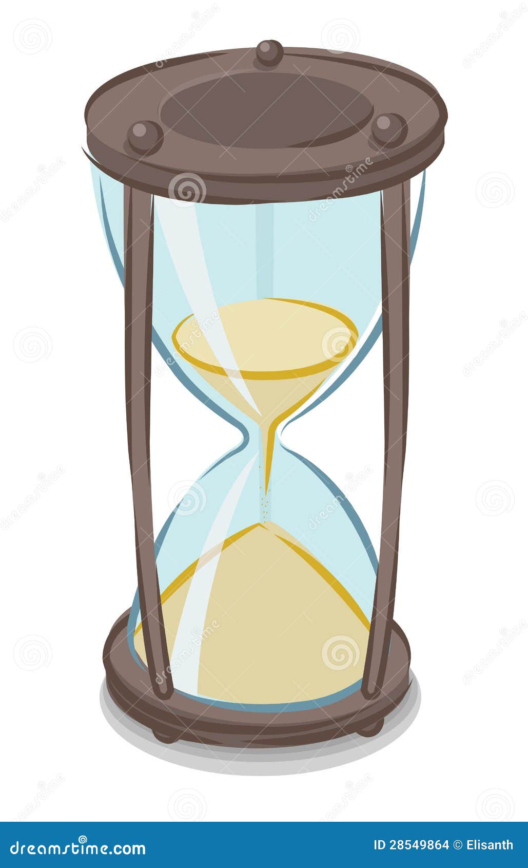 Vector Illustration Of Hourglass Stock Images - Image: 28549864