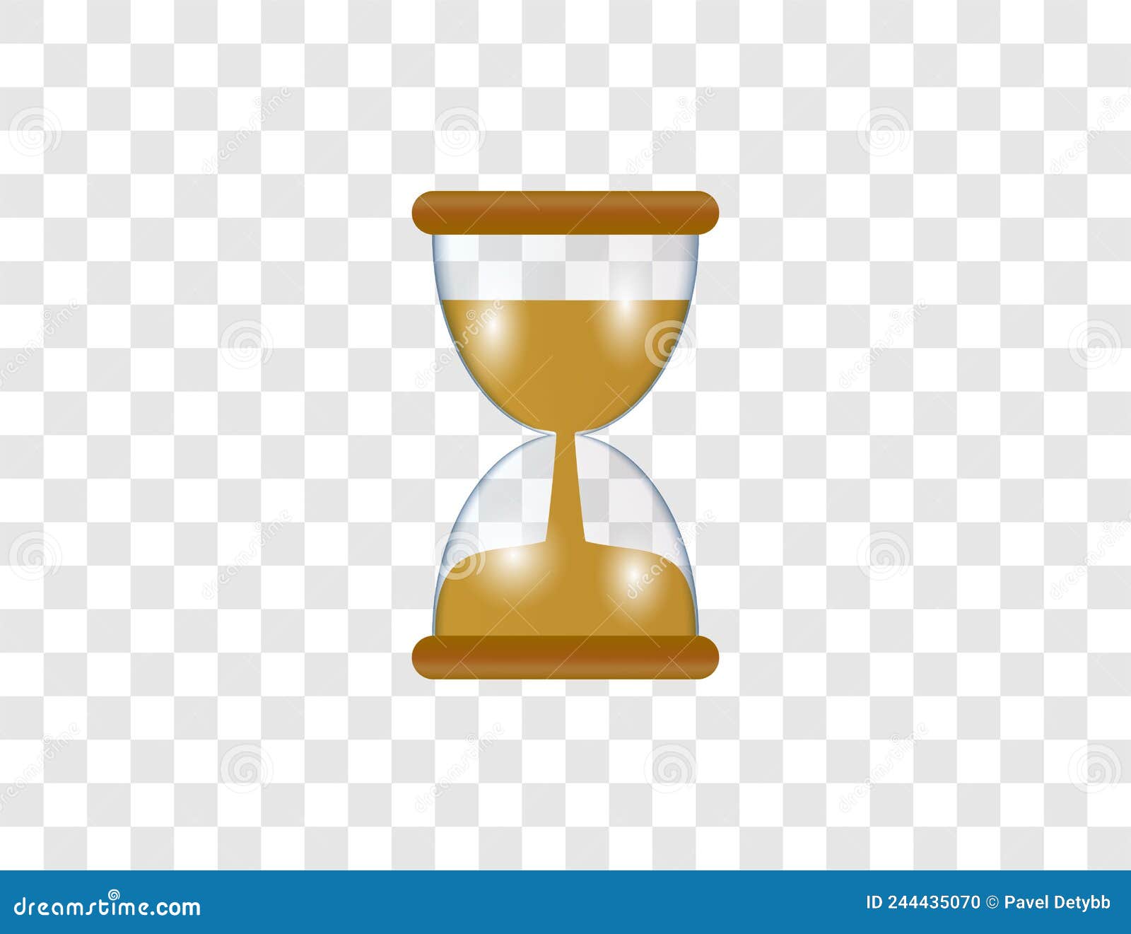 Hourglass, 3d, Time Icon. Vector Illustration Stock Vector ...