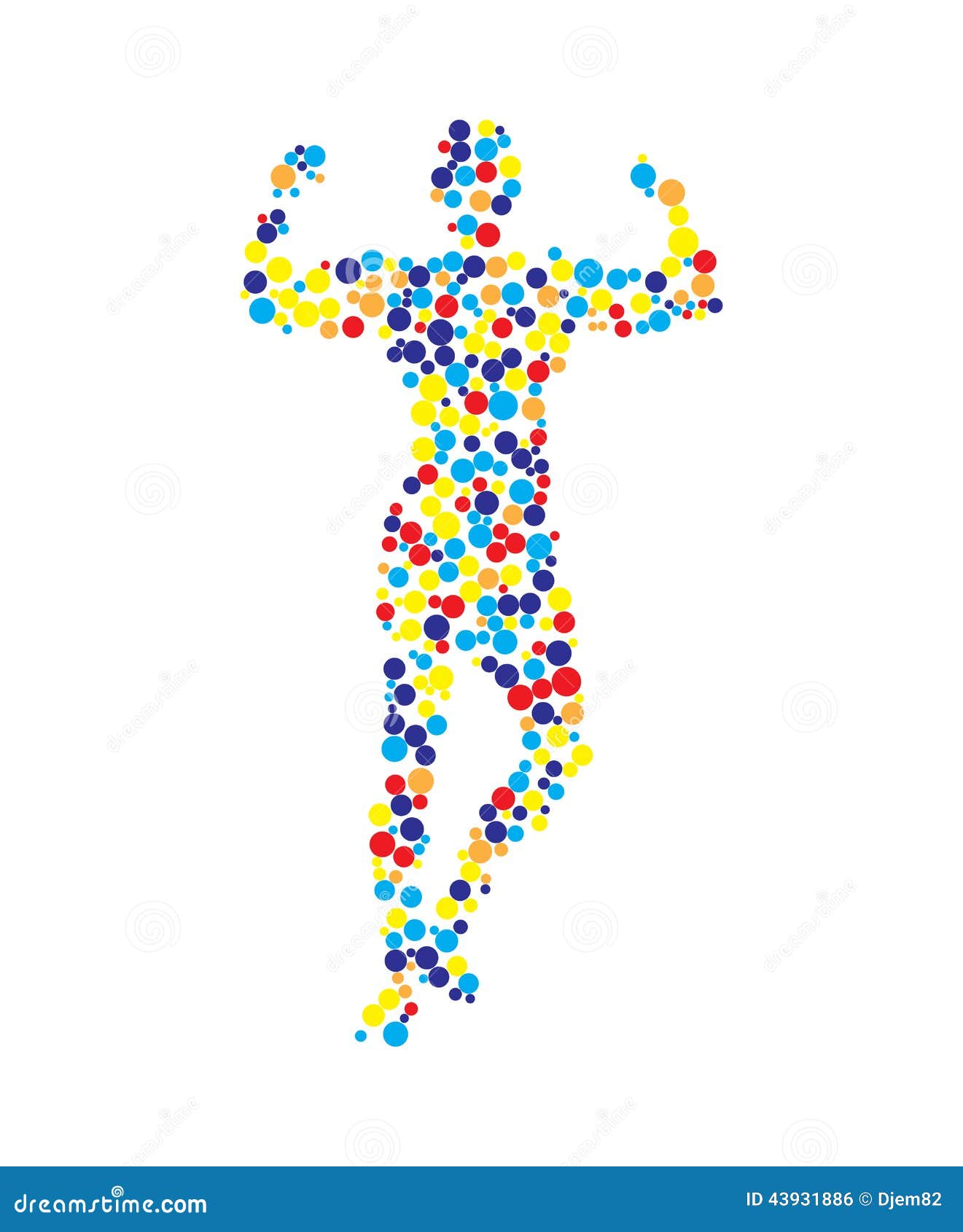 Vector Illustration of Human Body Outline Stock Vector - Illustration ...
