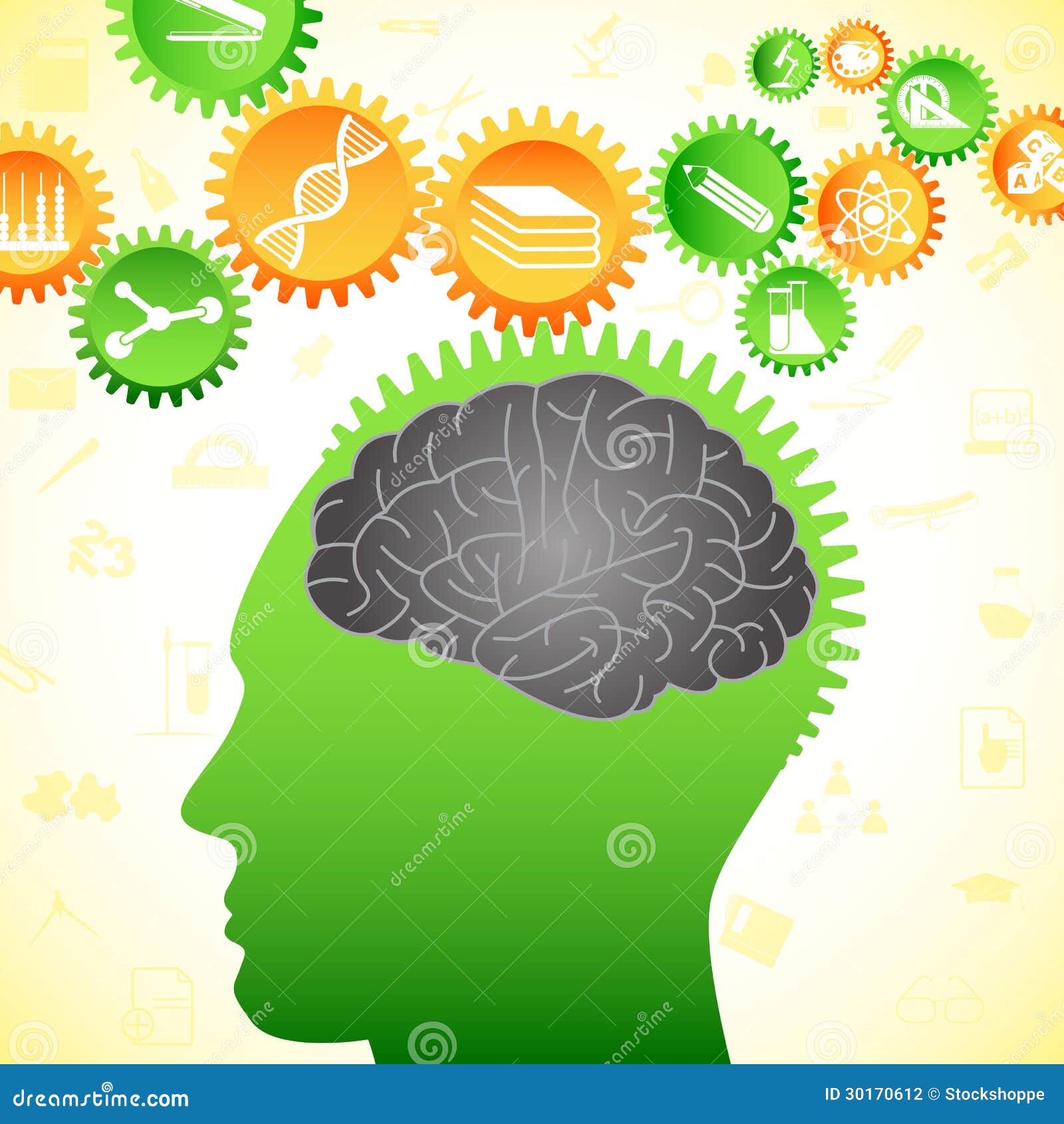 Thinking Human Brain stock vector. Illustration of brain - 30170612 Thinking Human Brain stock vector. Illustration of brain - 30170612